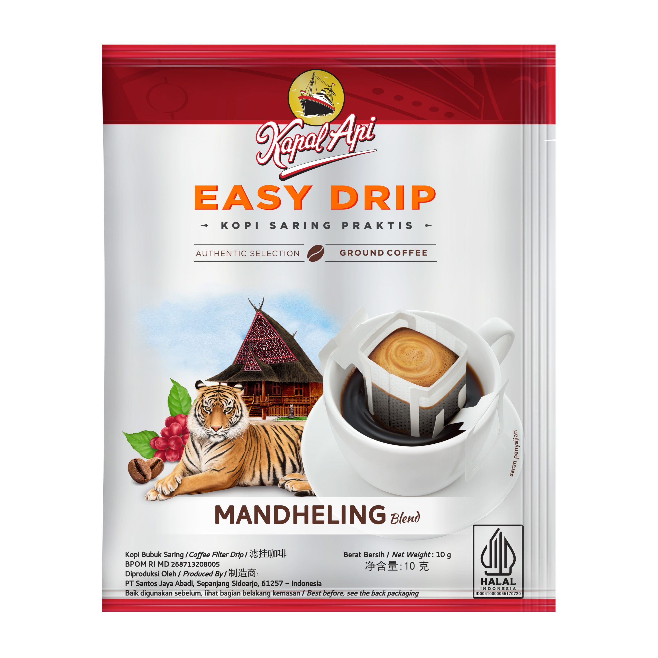KAPAL API DRIP MANDHELING BLEND 5S x 10G - UbruKopi