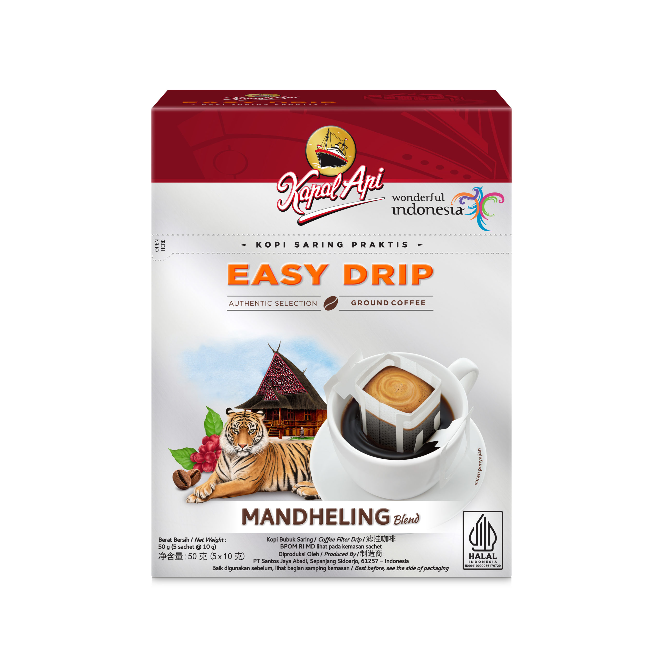KAPAL API DRIP MANDHELING BLEND 5S x 10G - UbruKopi
