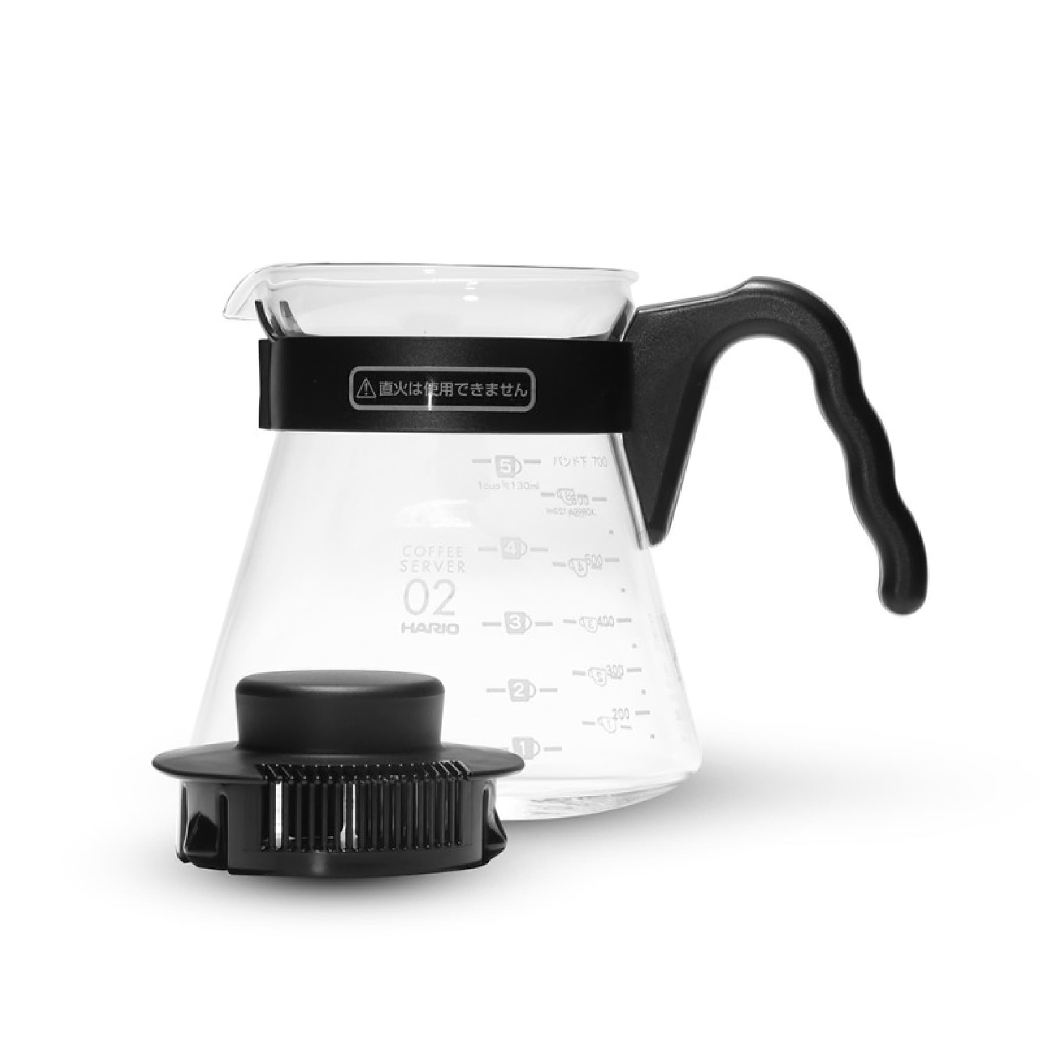 HARIO V60 COFFEE SERVER 700ML BLACK - UbruKopi