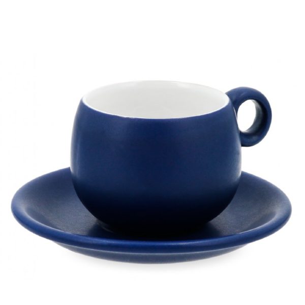 LUMOSH CAPPUCCINO MUG DARK BLUE DOFF - UbruKopi