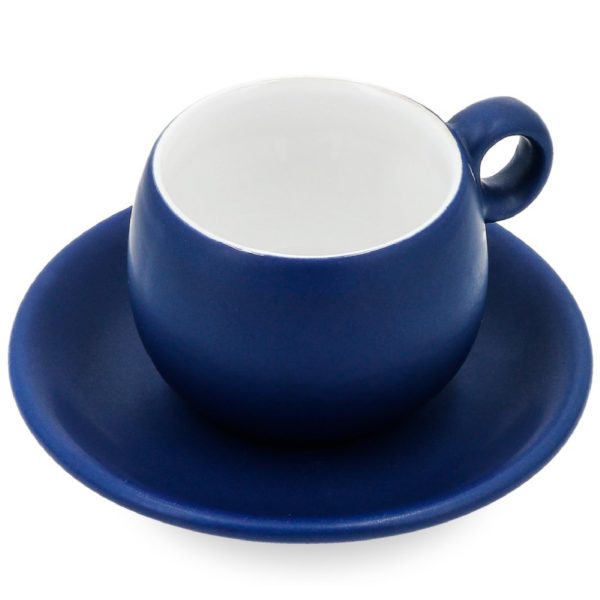 LUMOSH CAPPUCCINO MUG DARK BLUE DOFF - UbruKopi