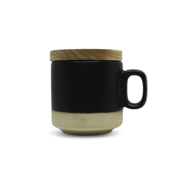LUMOSH COFFEE MUG BLACK DOFF - UbruKopi