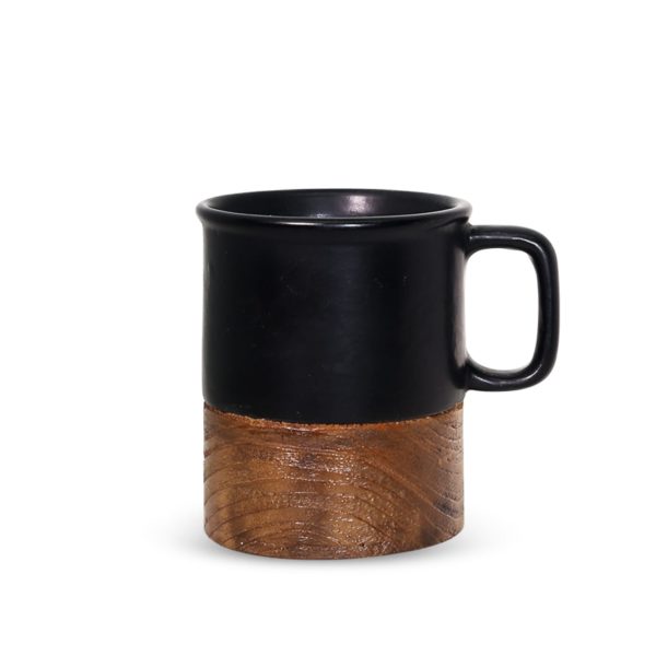 LUMOSH SLIM COFFEE MUG BLACK DOFF - UbruKopi