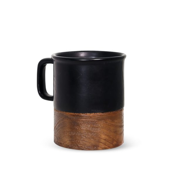 LUMOSH SLIM COFFEE MUG BLACK DOFF - UbruKopi