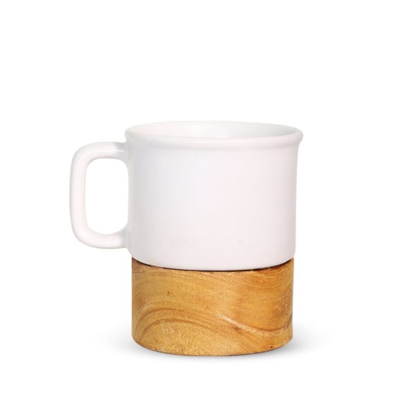 LUMOSH SLIM COFFEE MUG WHITE DOFF - UbruKopi