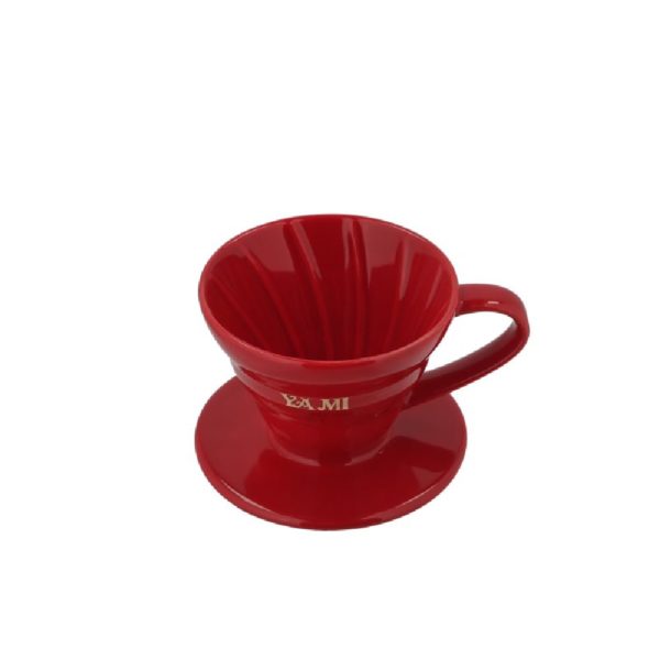 YAMI V60 CERAMIC DRIPPER RED V01 - UbruKopi